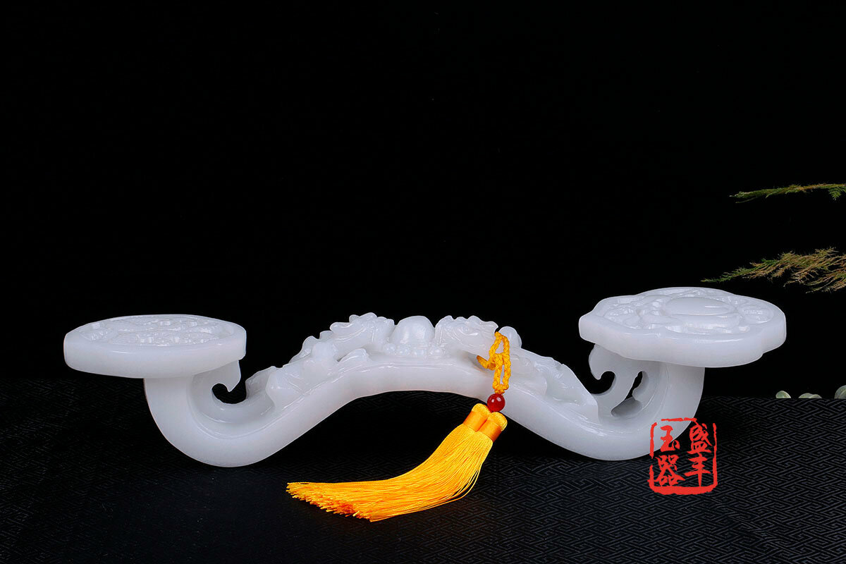 Натуральный афганский белый нефритовый пиксиу руйи орнамент для дома и офиса, декоративный подарок из нефрита