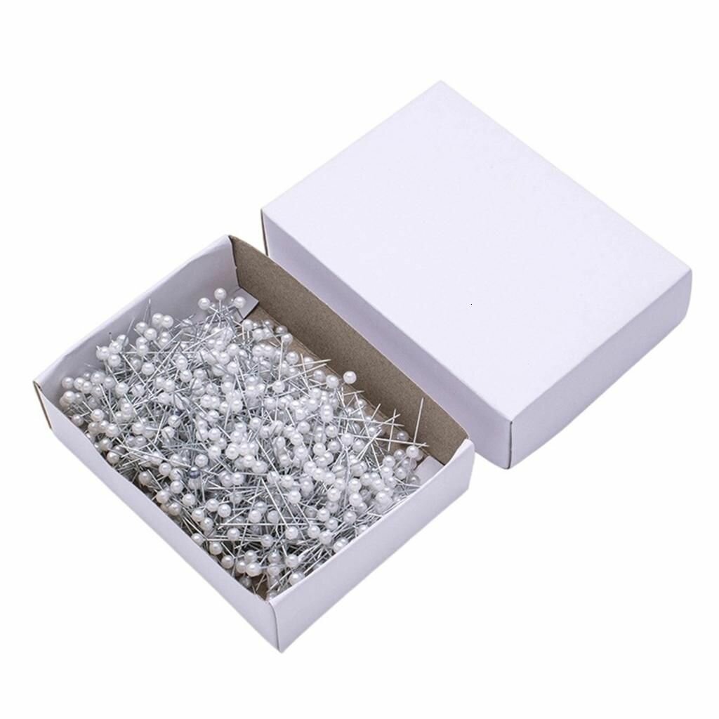 800 штук Прямые швейные булавки для квилтинга, Белый