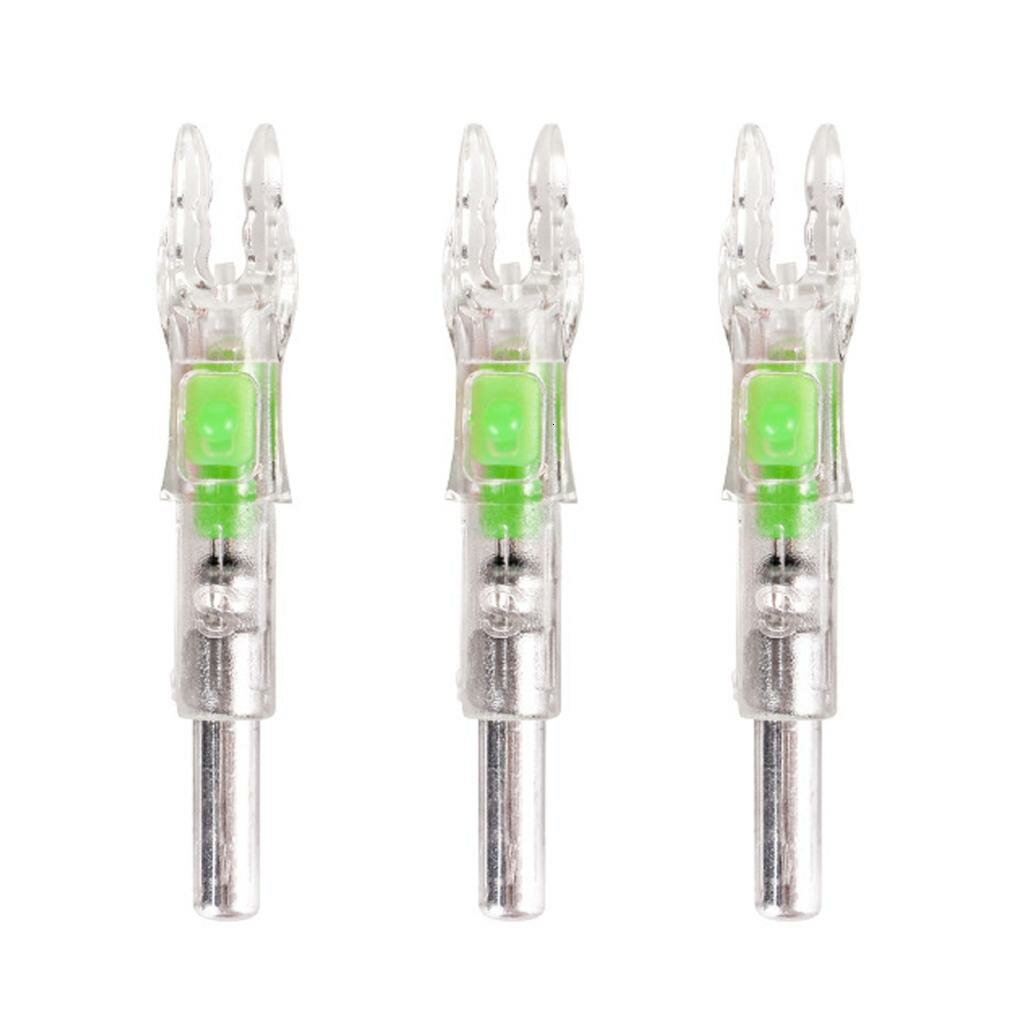 Светящиеся наконечники для стрел 3 шт, Зеленый