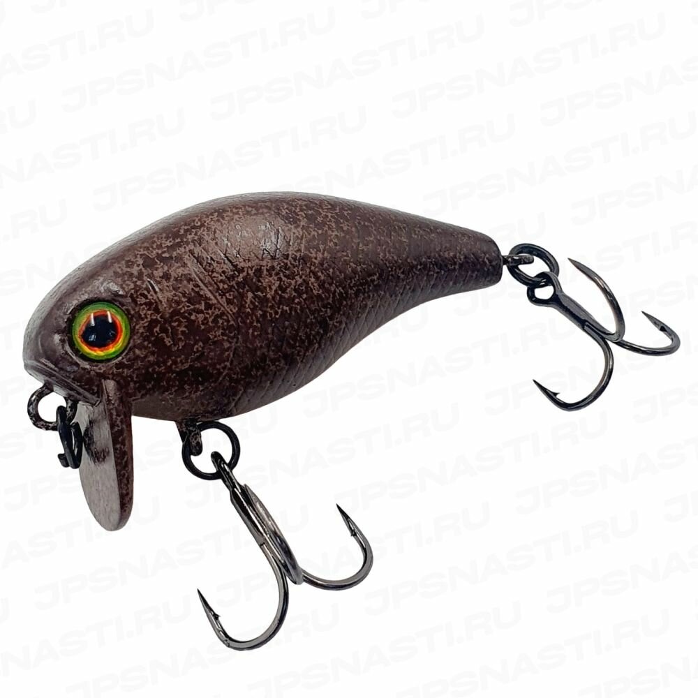 Японский воблер крэнк Jackall Chubby 38 SSR, 4.2 г, #Tackey Brown / Воблеры на голавля / Приманки для ловли хищника