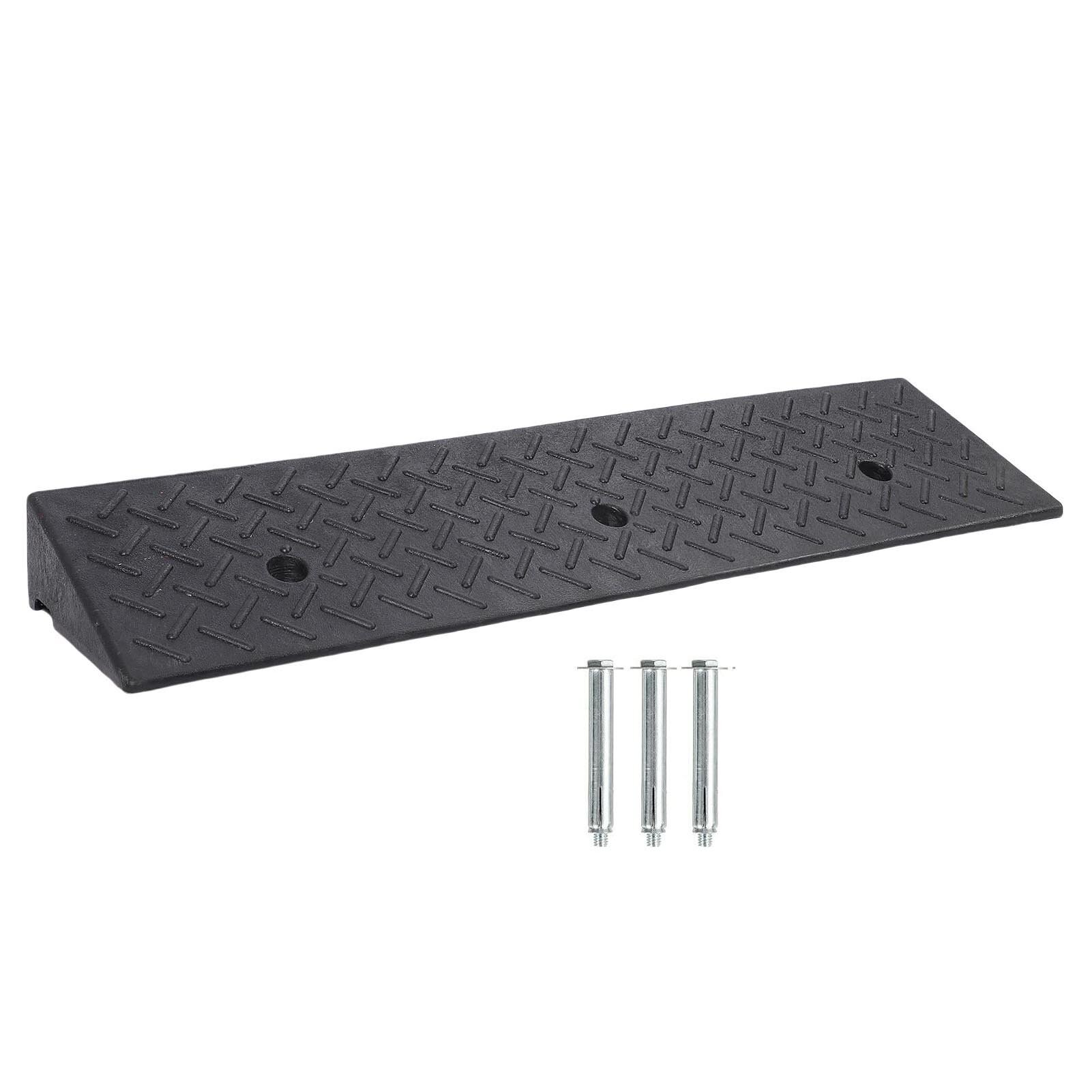 Heavy Duty Portable Rubber Curb Ramp 3" Rise for Driveway Threshold