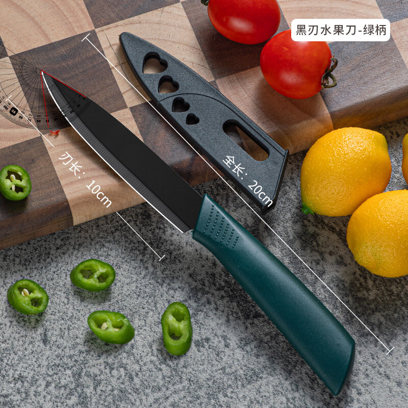 Кухонный нож, бытовой нож, нож для нарезки мяса, фруктовый нож, женский нож, кухонный нож с черным лезвием, шеф-нож, продажа напрямую от производителя