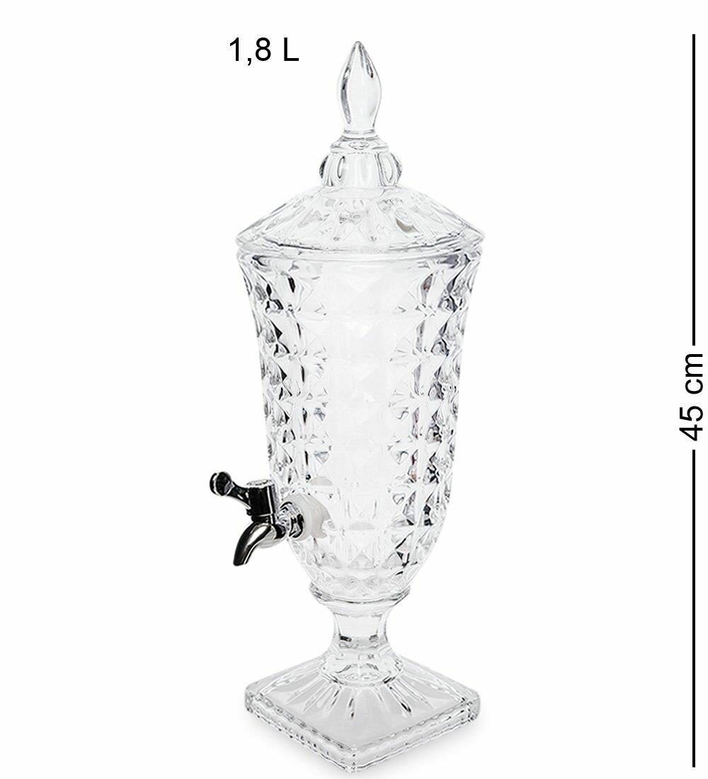 Диспенсер стеклянный для напитков 1,8 л A2134654 разностор, Стекло