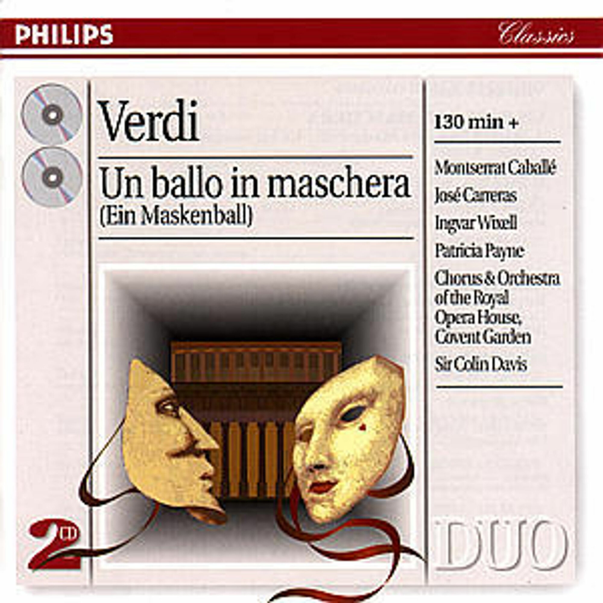 Компакт-диск Verdi: Un Ballo in Maschera. Montserrat Caballe, Jose Carreras (2 CD)