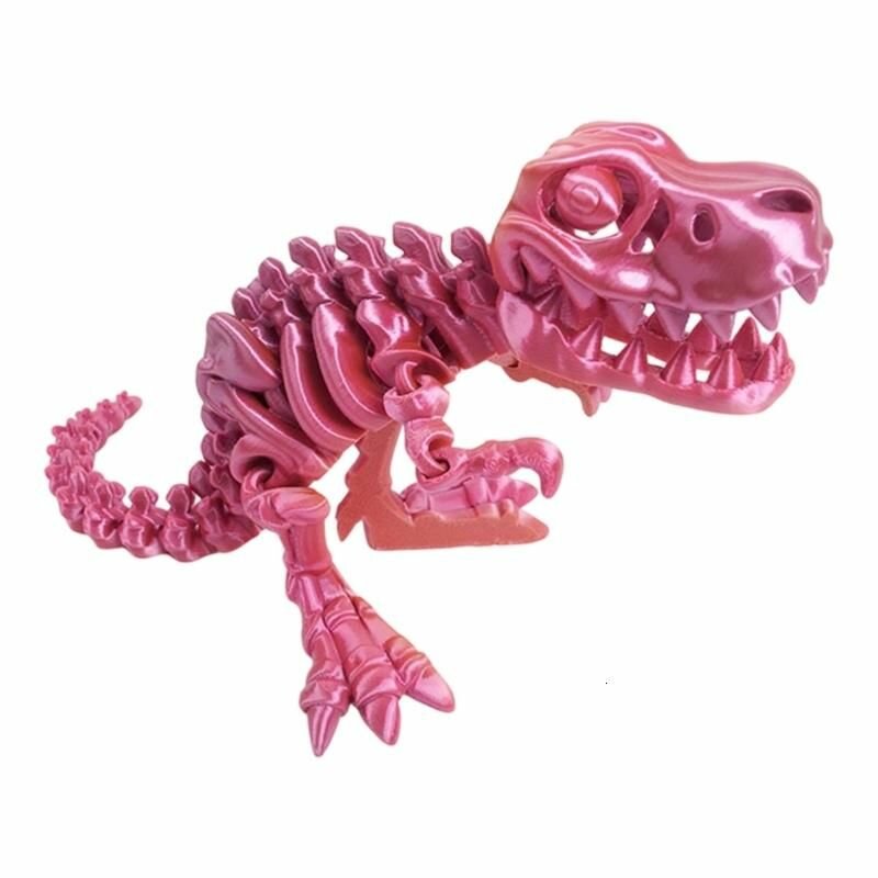 3D-печатный динозавр шарнирная игрушка, Шелковый леденец TRex