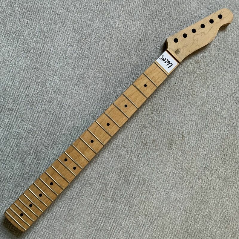 SN397 Гриф для электрогитары Telecaster (TL) кленовый, необработанный, для правшей, накладка палисандр, анкерный стержень, DIY/замена