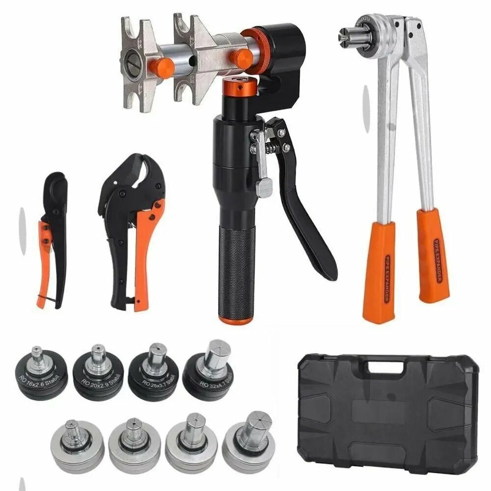 Опрессовочник гидравлический инструмент пресс для труб REHAU PEX FLEX PINK - STABIL и аксиальных фитингов 16 - 32 1 pcs