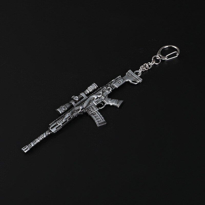Креативный мини-пистолет 12 см брелок подвеска 98K металлическая модель AWM PUBG игра