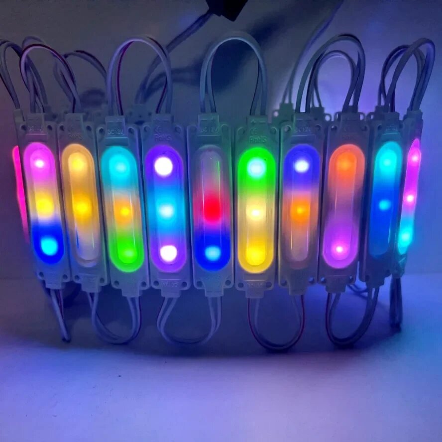RGB Светодиодные Модули Epistar 12В 10шт