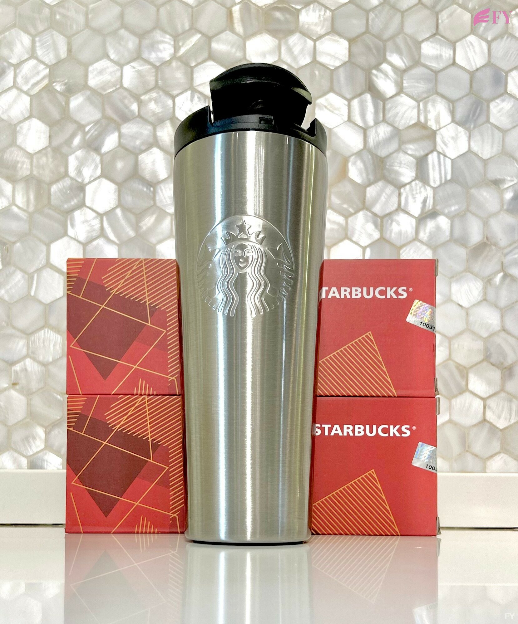 Кружка-термос старбакс/STARBUCKS _473мл "ХИТ сезона" из коллекции "Stainless style"