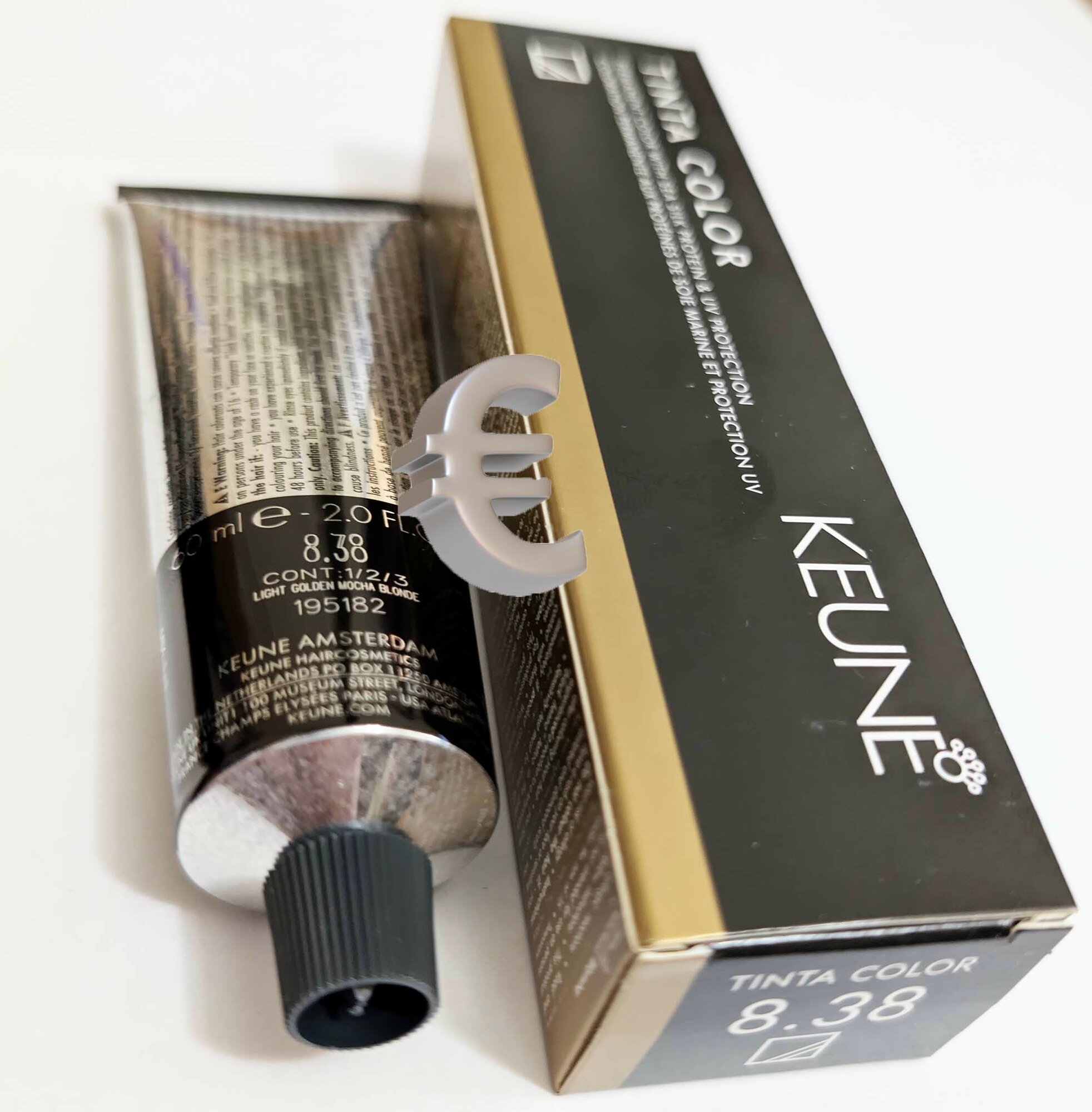 Keune Tinta Color 8.38 Светлый золотисто-каштановый блондин Стойкая краска для волос, 60 мл