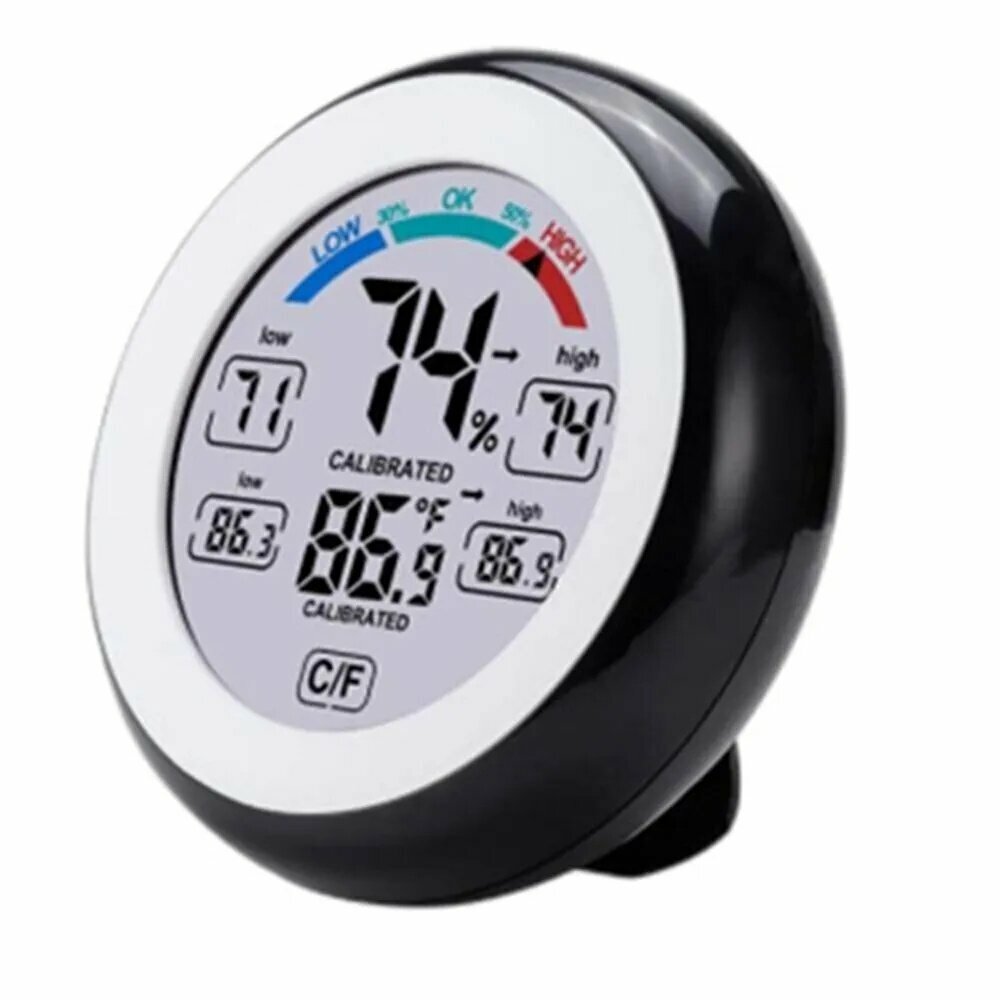 Цифровой монитор гигрометр термометр для помещений, черный