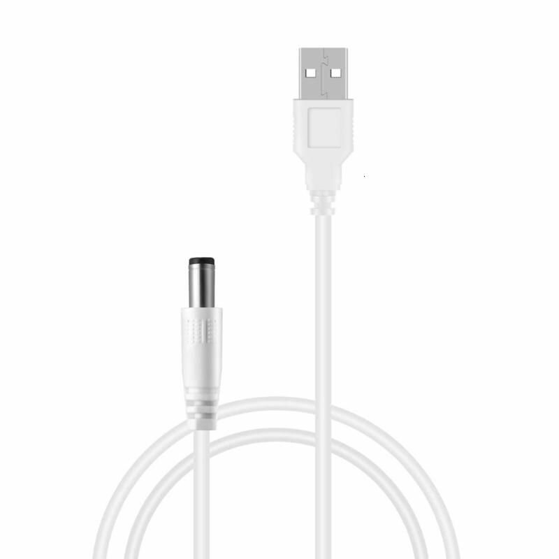 Кабель USB-DC 9V/12V с адаптерами, - Одиночный провод 5 В