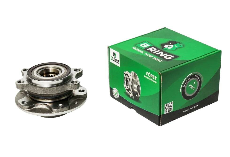 Ступица в сборе B-RING BK5032 с подшипником, Nissan Qashqai 13- передняя 136 мм с ABS