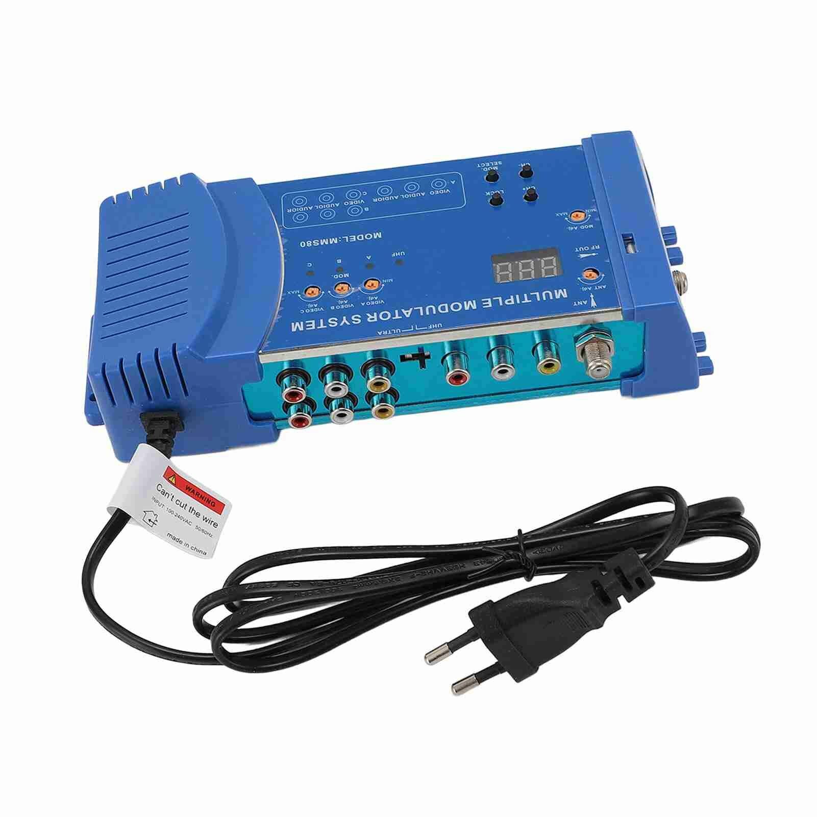 RF модулятор, 3 антенных входа, PAL/NTSC, EU Plug — фото 1