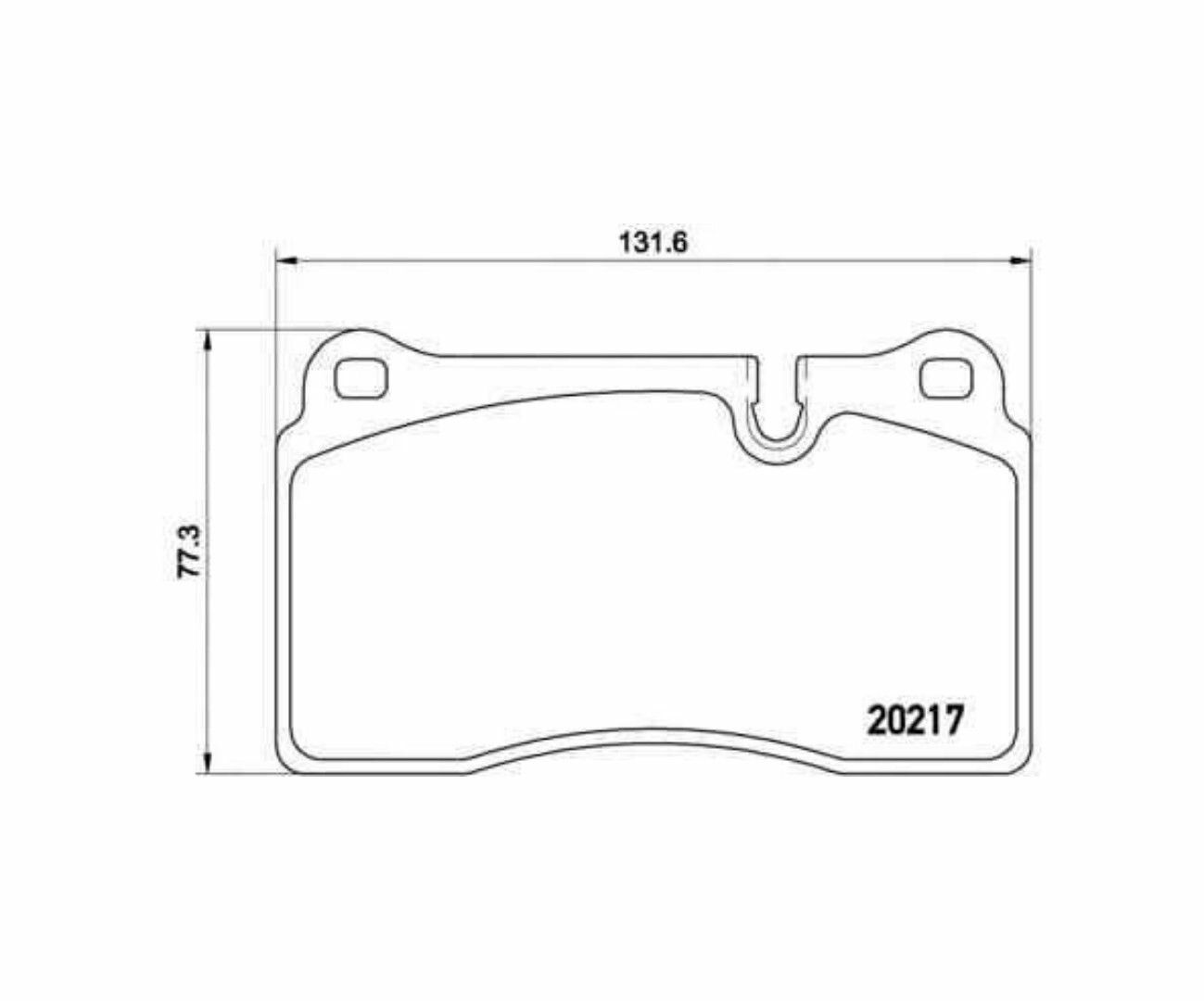 Колодки тормозные BREMBO P44018 передние, Land Rover Range Rover Sport, III 3.6 TD 04, 06-