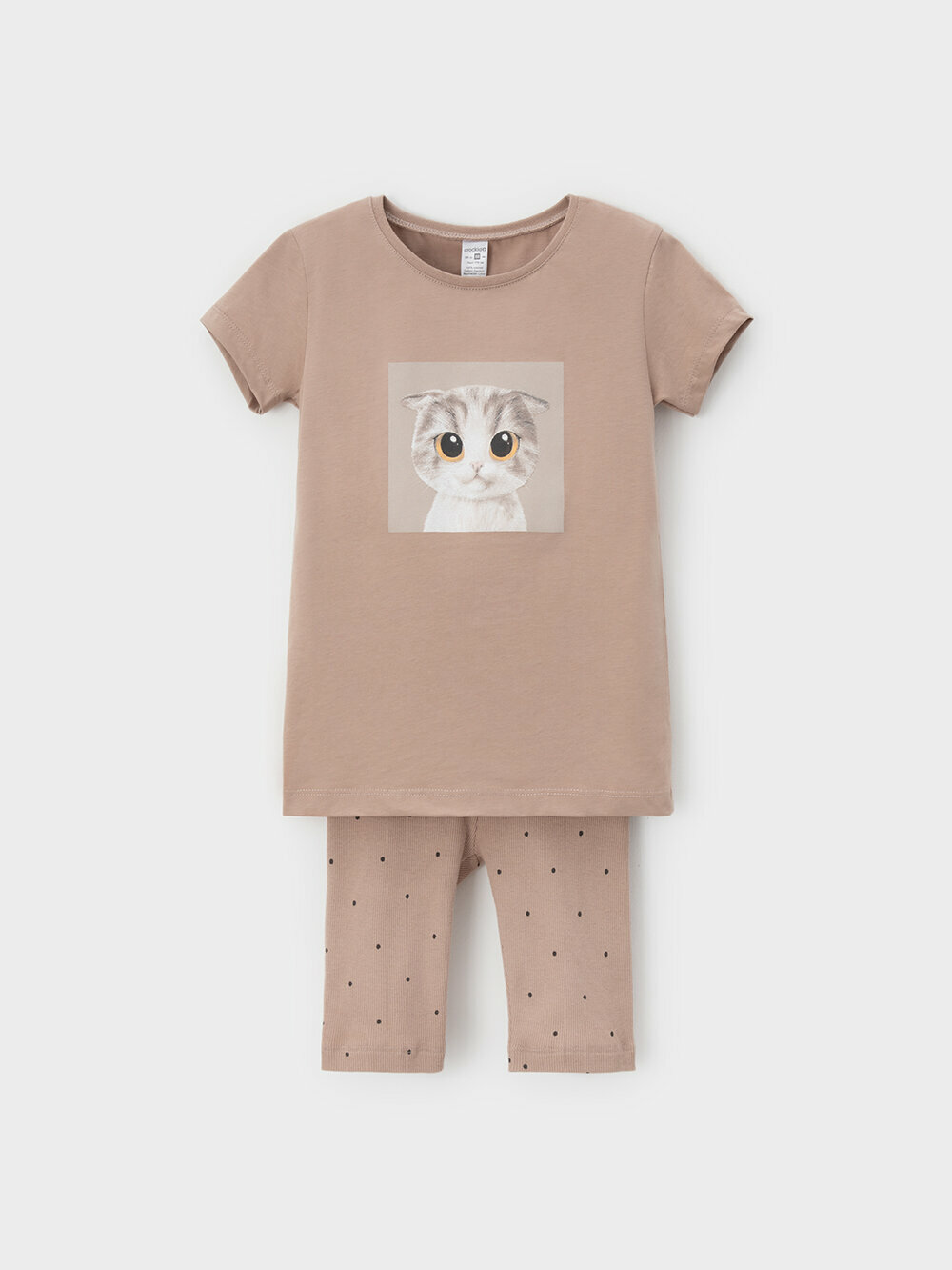 Пижама К 1647/беж,точки