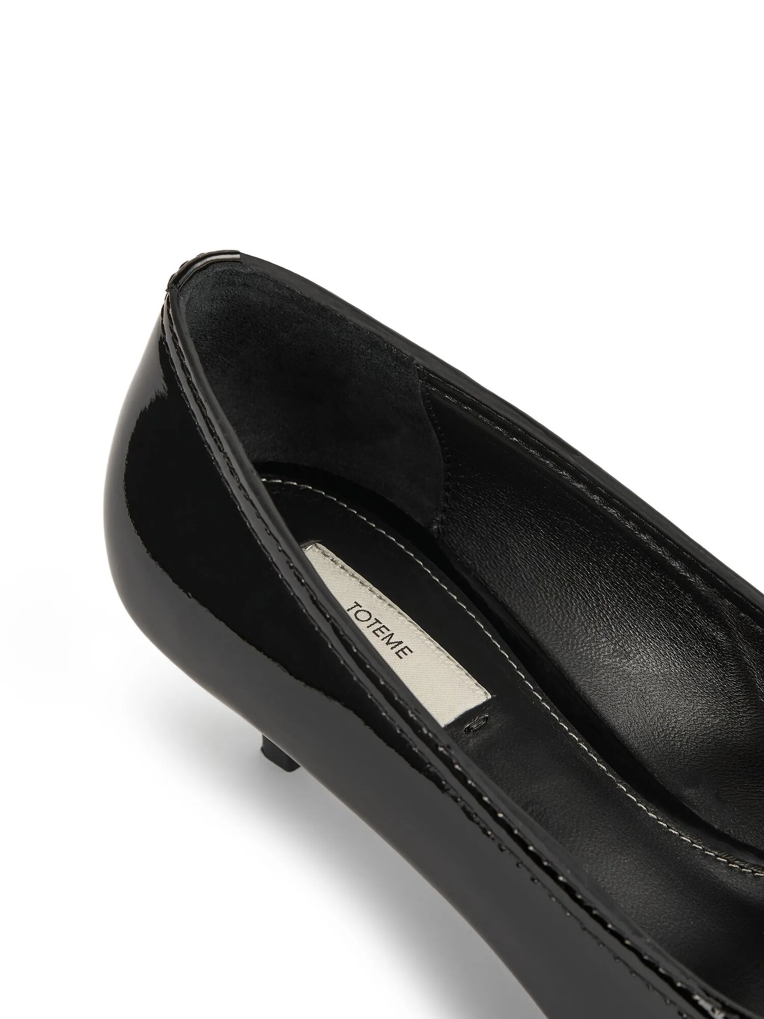 Лоферы TOTEME Patent loafer pumps, размер 38, black/black — фото 1