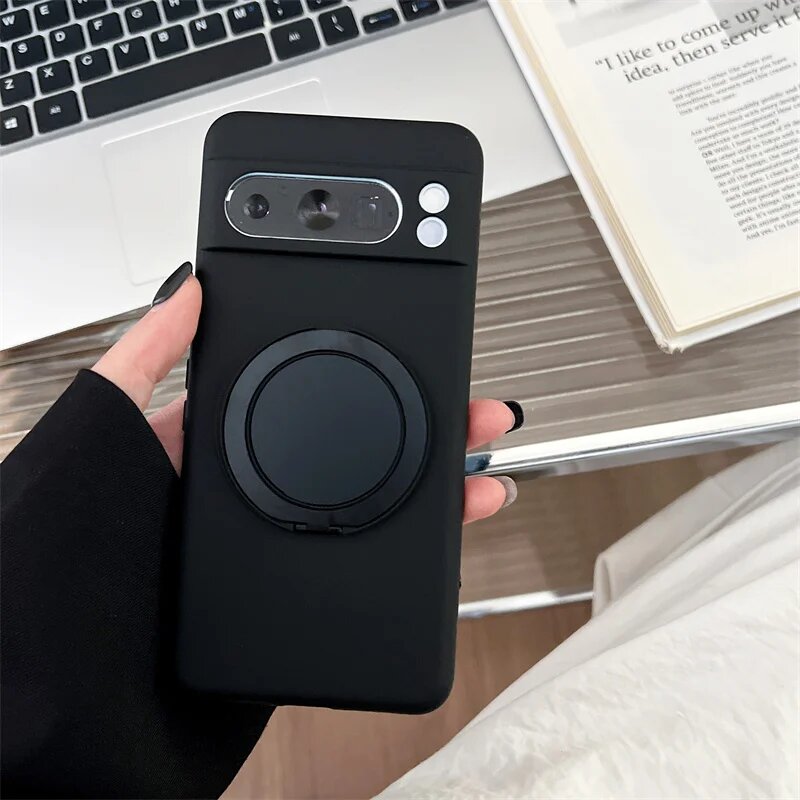 Чехол с кольцом-подставкой MagSafe для Google Pixel 9 Pro XL, черный