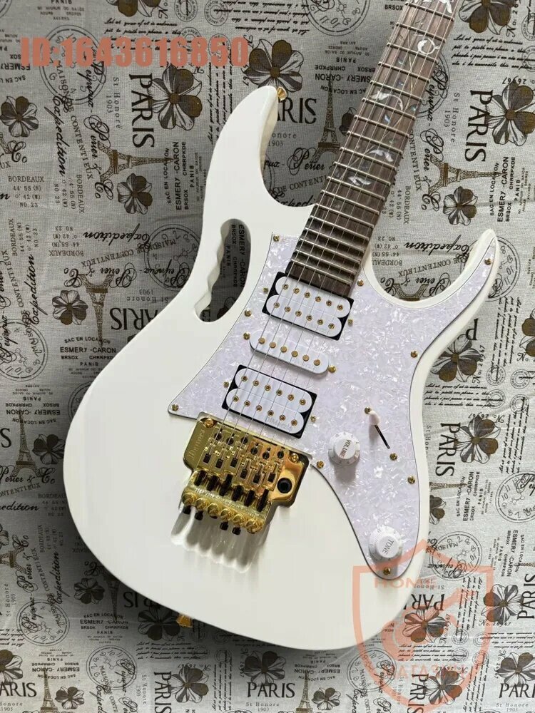 Электрогитара Ibz 7V / Jackson Персонализированный цветочный узор с водной печатью 6-струнная 39"