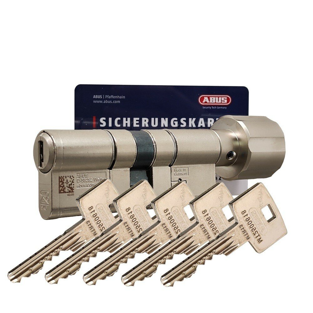 Abus Цилиндровый механизм ABUS Magtec 2500. ME (90)50/40 ключ/вертушка, никель