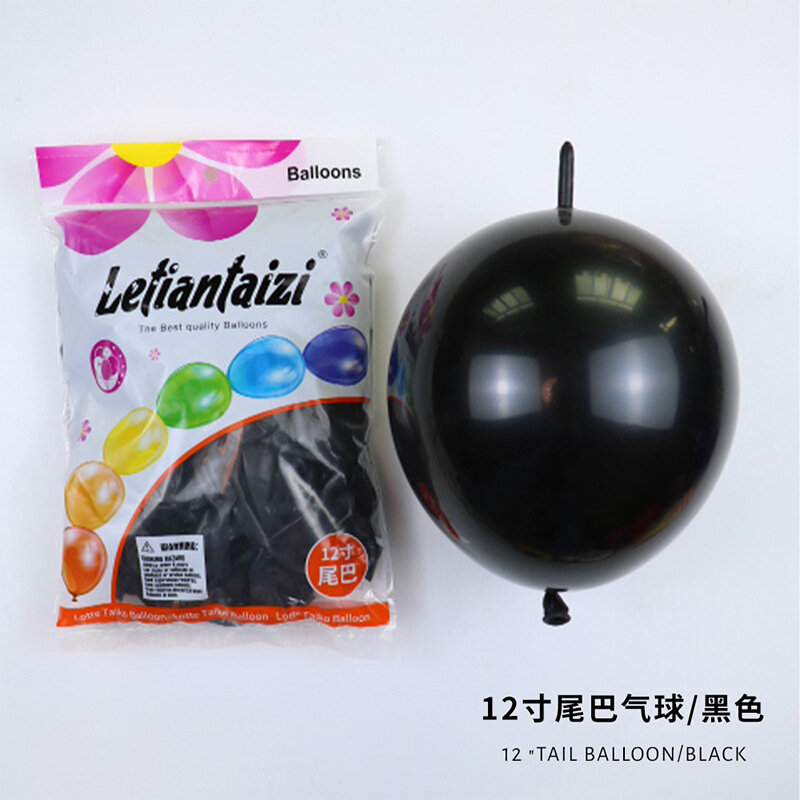 Воздушный шар с хвостом Lotte Prince 12 дюймов 3.5 г, игла для хвоста, воздушный шар с хвостом дракона, декор для вечеринки, композиция с воздушным шаром