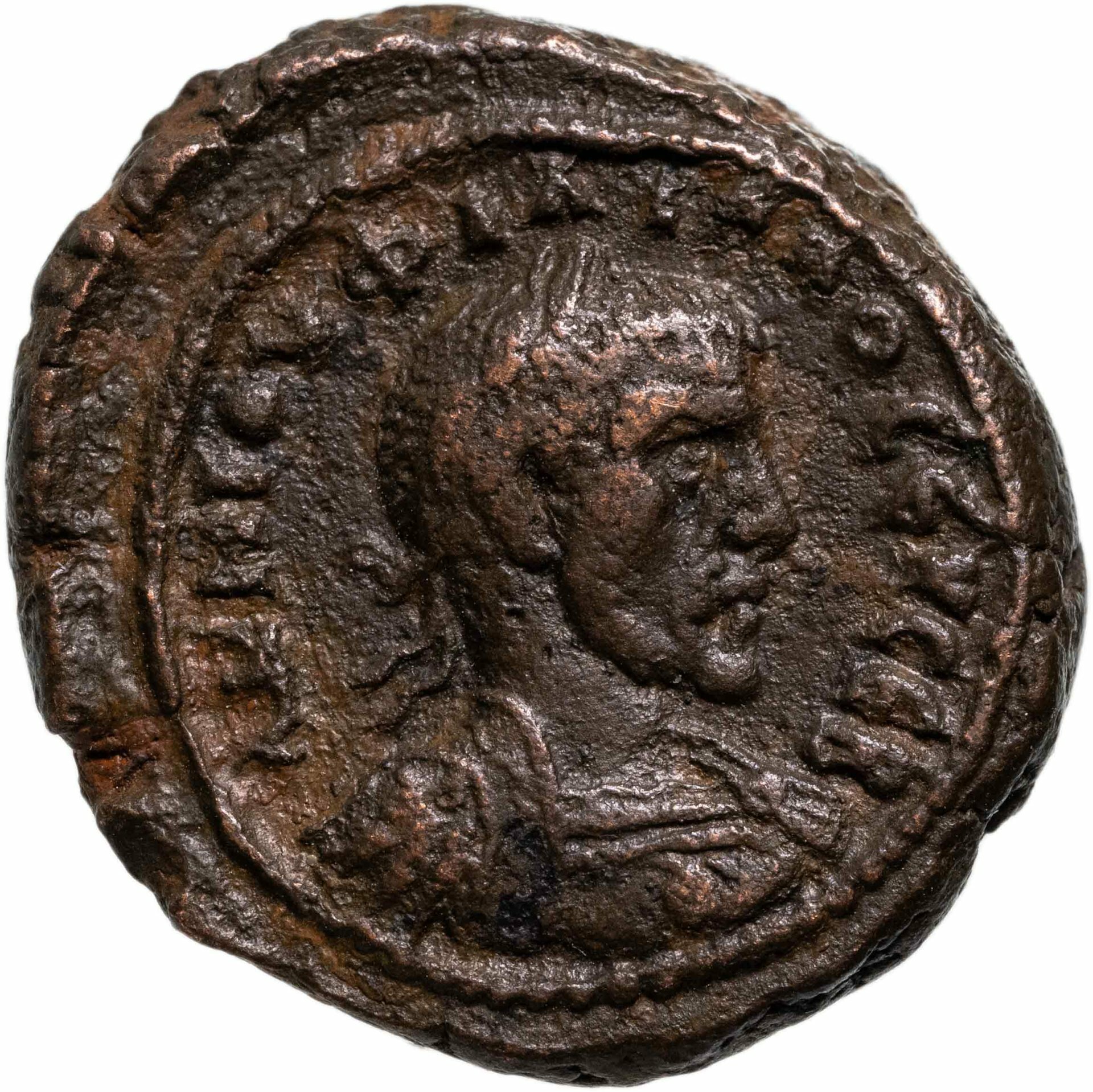 Римская империя, провинция Египет, Филипп I Араб, 244-249 годы, Тетрадрахма , Бронза, в сохранности VF-XF