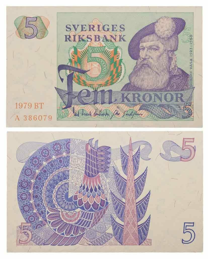 Швеция 5 крон 1979 года Pick 51d