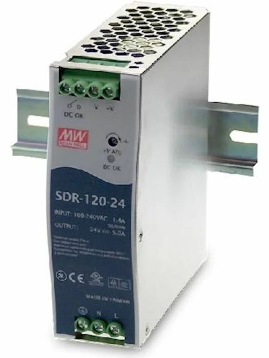 Источник питания Mean Well AC/DC SDR-120-24 Т00292091