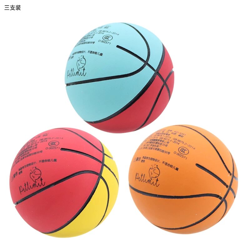 Игрушка для собак пород бордер-колли и лабрадор, устойчивый к жеванию эластичный резиновый баскетбольный мяч для чистки