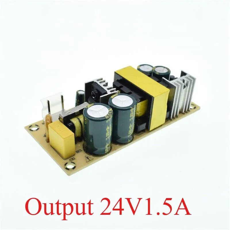 AC-DC 12V 3A 24V1.5A Модуль импульсного питания мощностью 36 Вт с открытой схемой от 220 В до 12 В 24 В Плата для замены / ремонта без проводов