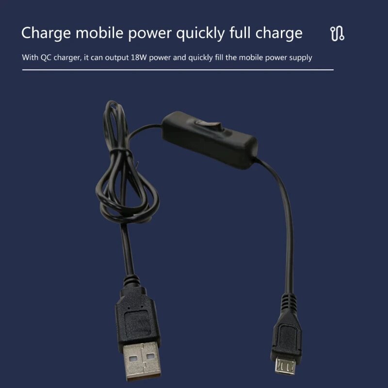 Кабель MINI USB 1M с выключателем — фото 1