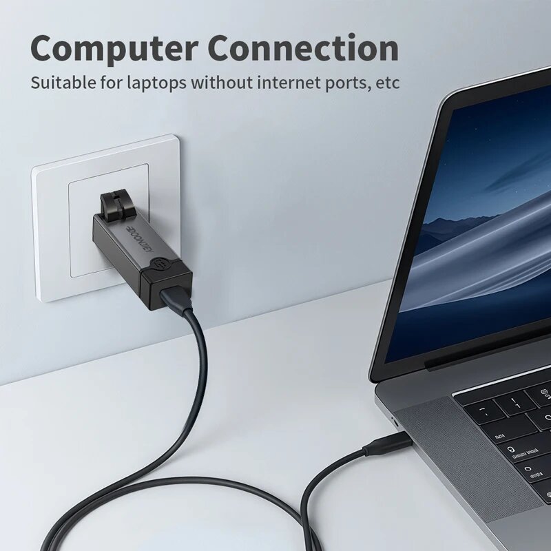 DOONJIEY USB-C на RJ45 Ethernet адаптер — фото 1