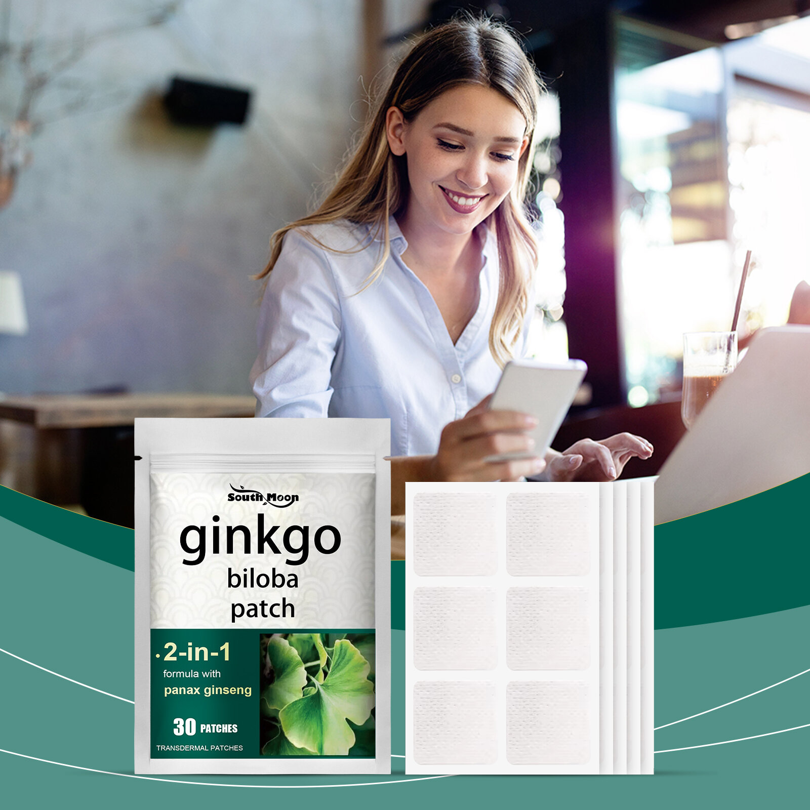 Патч для ухода за телом South Moon с мягкими ингредиентами для ухода и облегчения дискомфорта, массажный патч