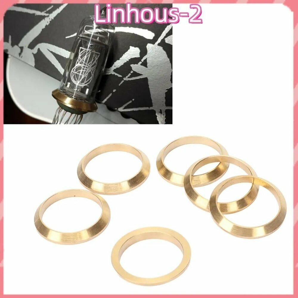 Набор из 6 медных декоративных колец для часов Nixie, для моделей IN-14