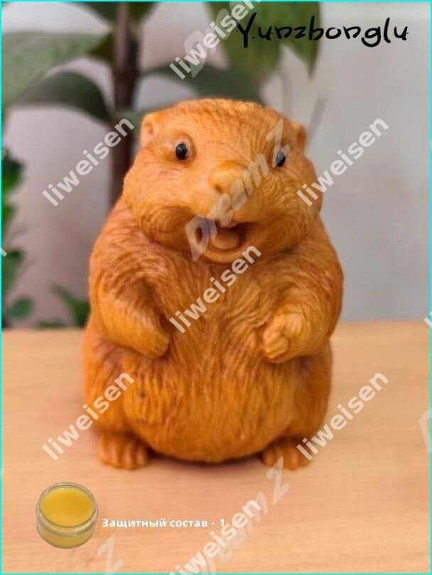 Статуя суслика, деревянная резная работа, натуральное дерево, украшение для интерьера