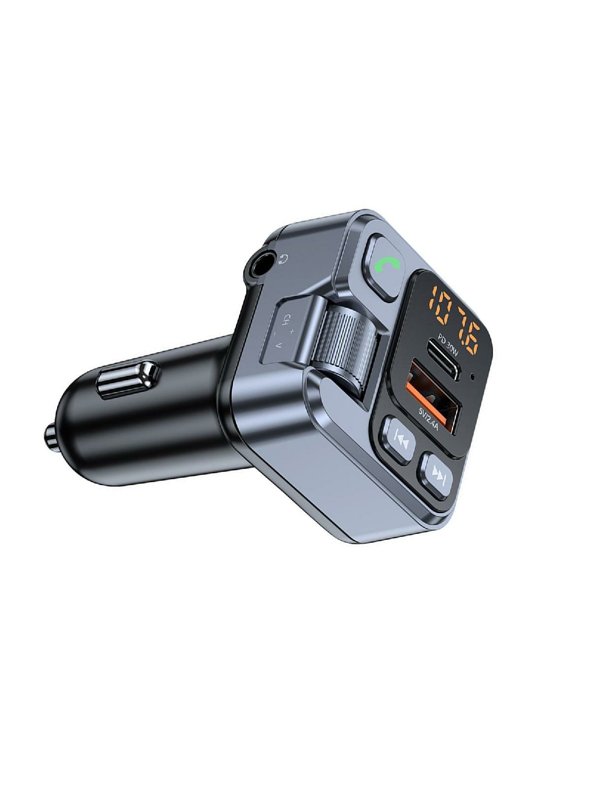 FM-передатчик Handfree Bluetooth-совместимый автомобильный радиомодулятор AUX MP3-плеер