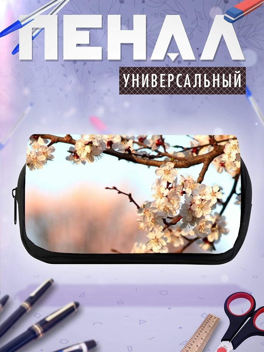 Школьный пенал расцвет цветение вишни