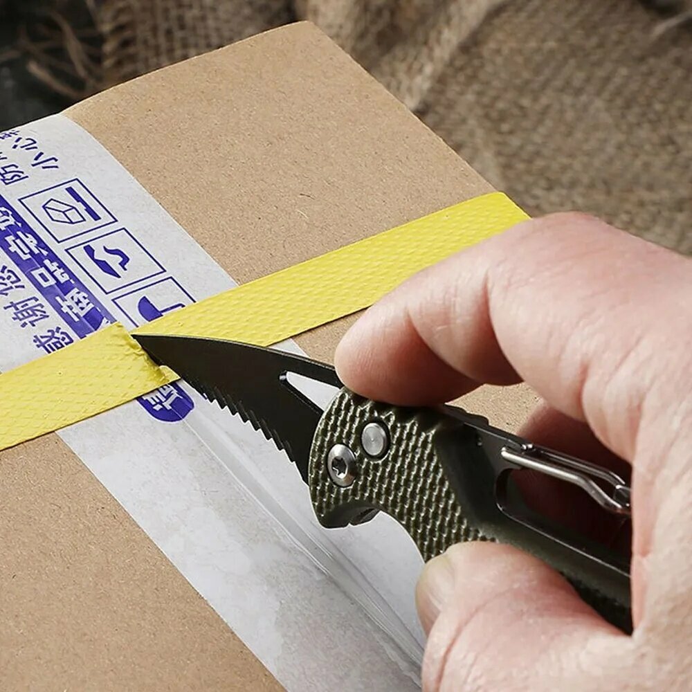 Разгрузочный нож с крюком, - Стальное лезвие ножа bl