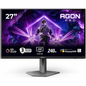 Монитор AOC Монитор AOC 27" Agon Pro AG276UZD черный QD OLED LED 16:9 HDMI M/M матовая HAS Piv 1500000:1 1000cd 178гр/178гр 3840x2160 240Hz DP 4K USB 6.85кг