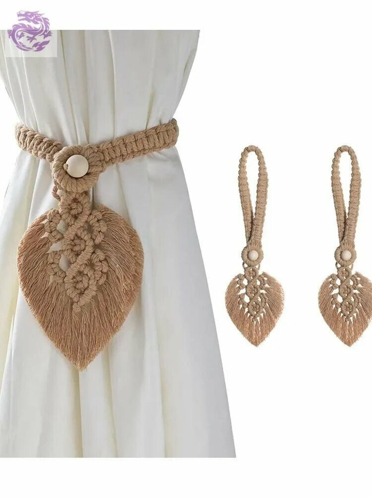 Макраме Подхваты для штор из хлопка 2 шт.