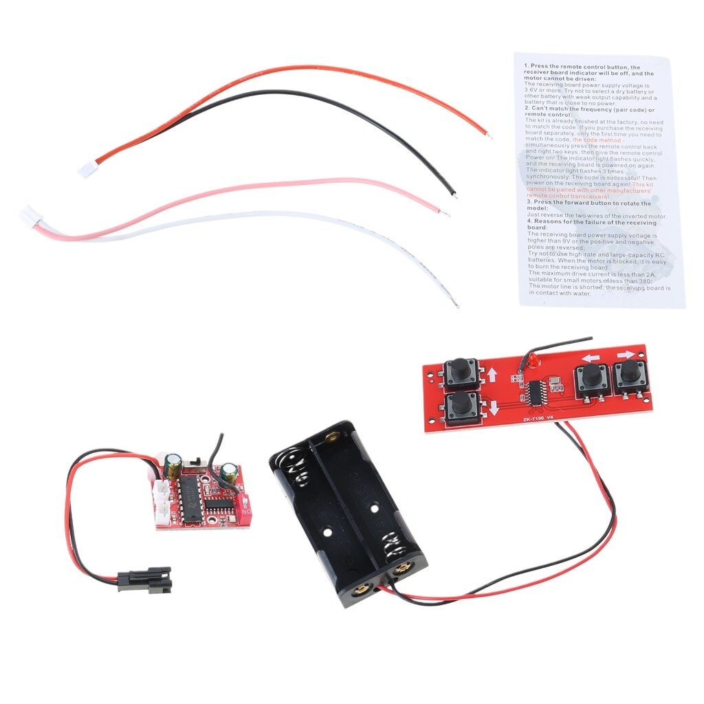 4-канальный Модуль Приемника Дистанционного Управления 2.4G Комплект Печатной Платы Для Радиоуправляемой Модели Автомобиля