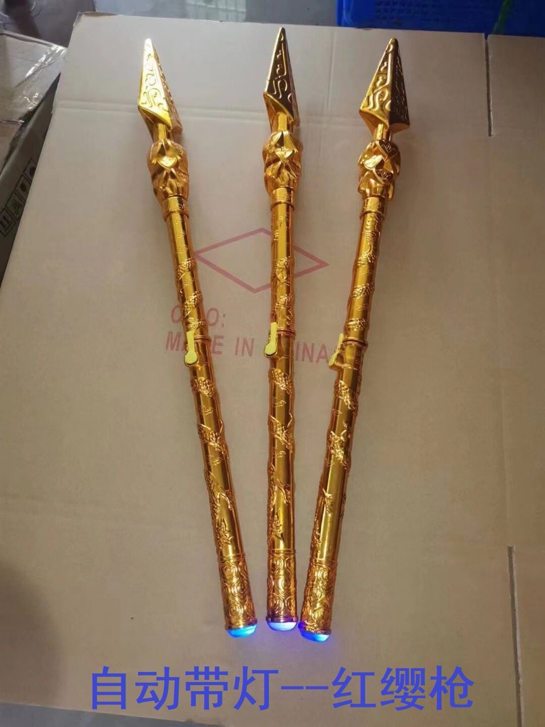 Телескопическая золотая дубинка из нержавеющей стали, новая модель оружия Сунь Укун из Трёх Королевств для туристических мест, уличных ярмарок и храмов - дропшиппинг