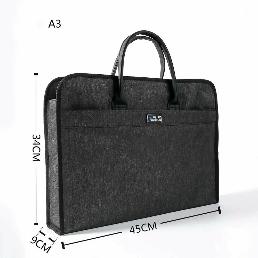 Сумка-портфолио для художника формата А3 под бумагу, рисунки, чертежи, работы с наплечным ремнем и карманом