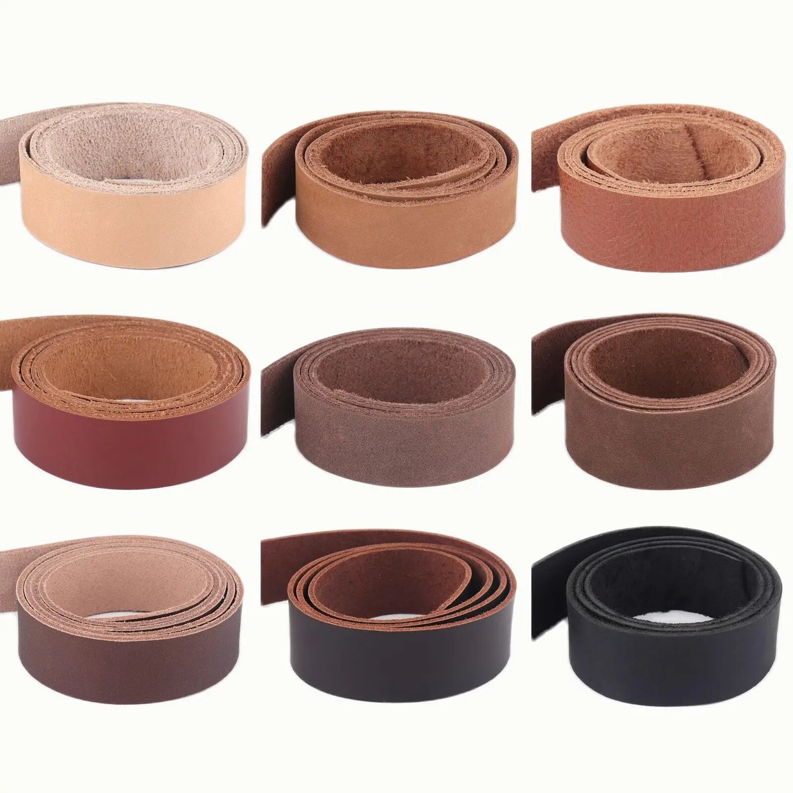 Многоцветные кожаные ремни из натуральной кожи 20-50 мм 20mm 60inch, camel