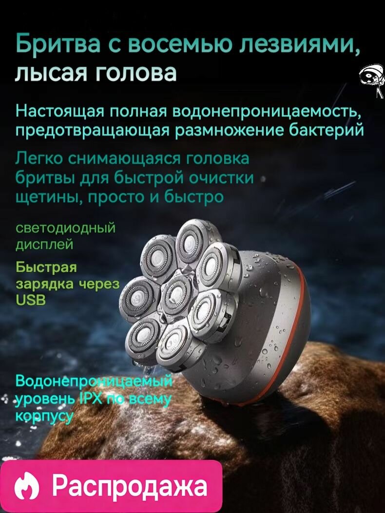 Электробритва y2twtwzd, серый