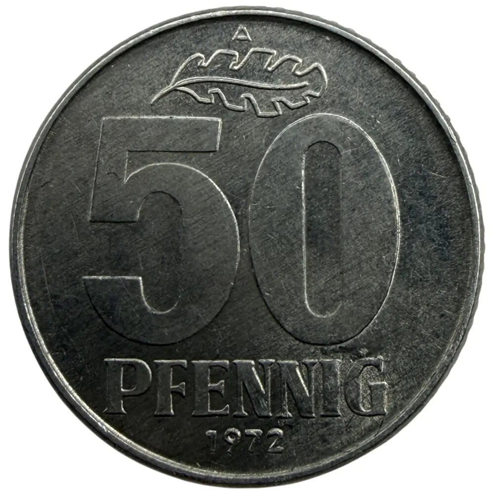 ГДР (Германия) 50 пфеннигов 1972 г. (A)