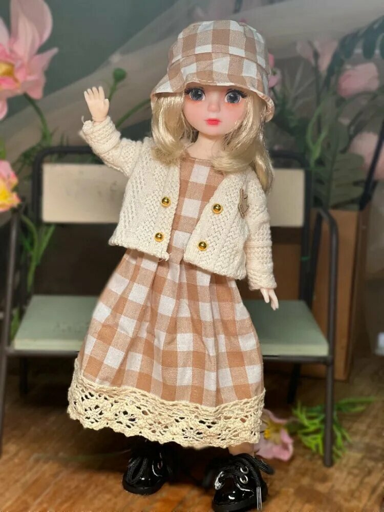 Укла Лори 30Cm, 6 часов Bhd полный набор, 20 суставов, макияж