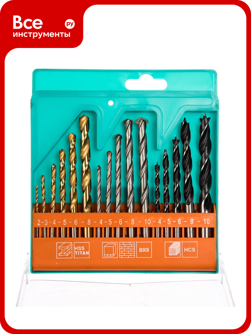 Набор сверл универсальный (16 предметов) Sturm 1055-01-SS4