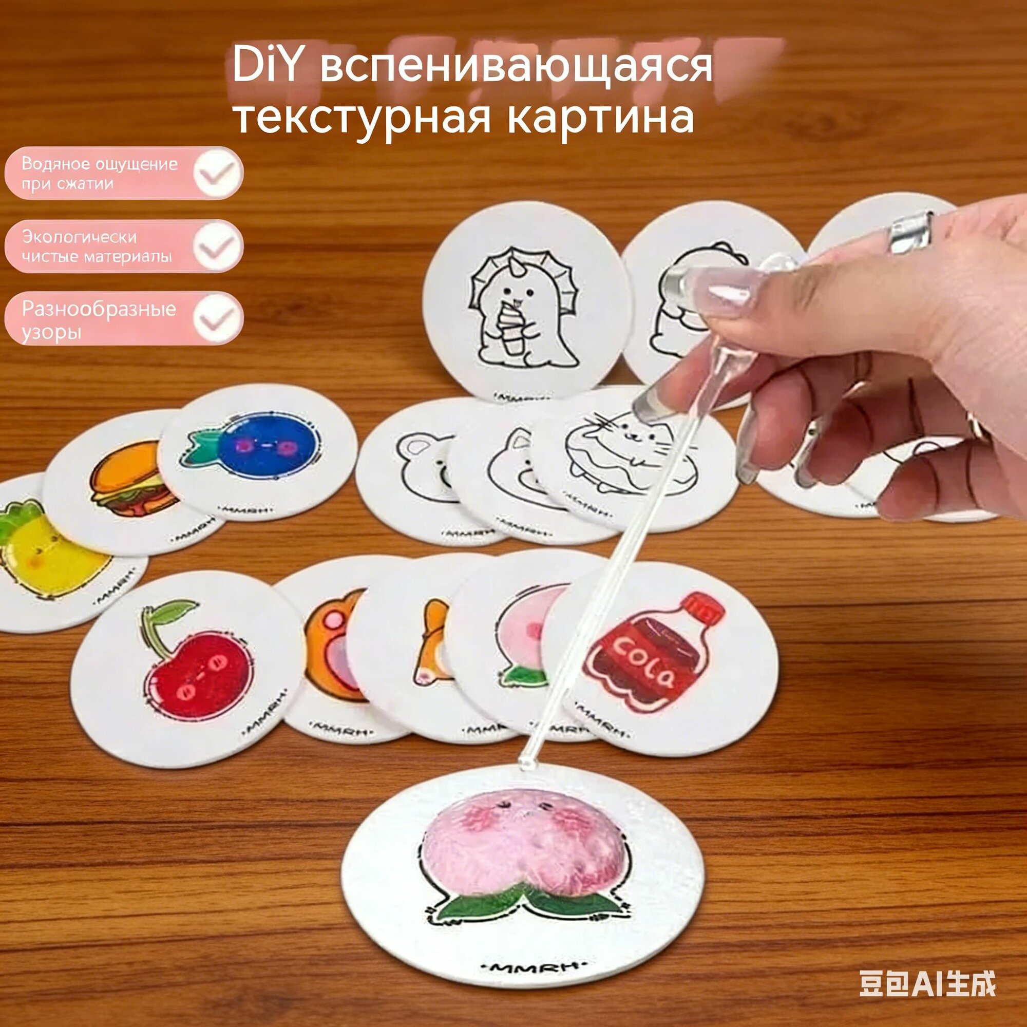 Бумага для рисования с 3D-текстурой, 10 штук